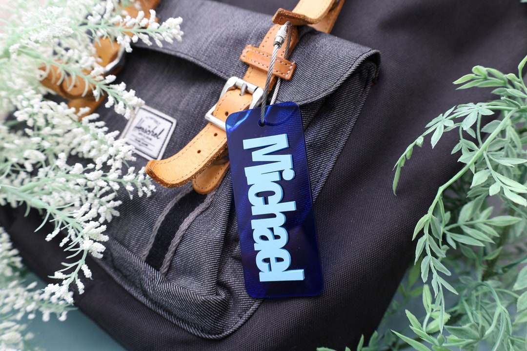 Back to School Bag Tag, Keychain Name Tag, School Bag Name, Sports Bag ...