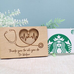 Doctors Day Gift, Custom Gift Card Holder, Gift for Doctor, Doctor ...
