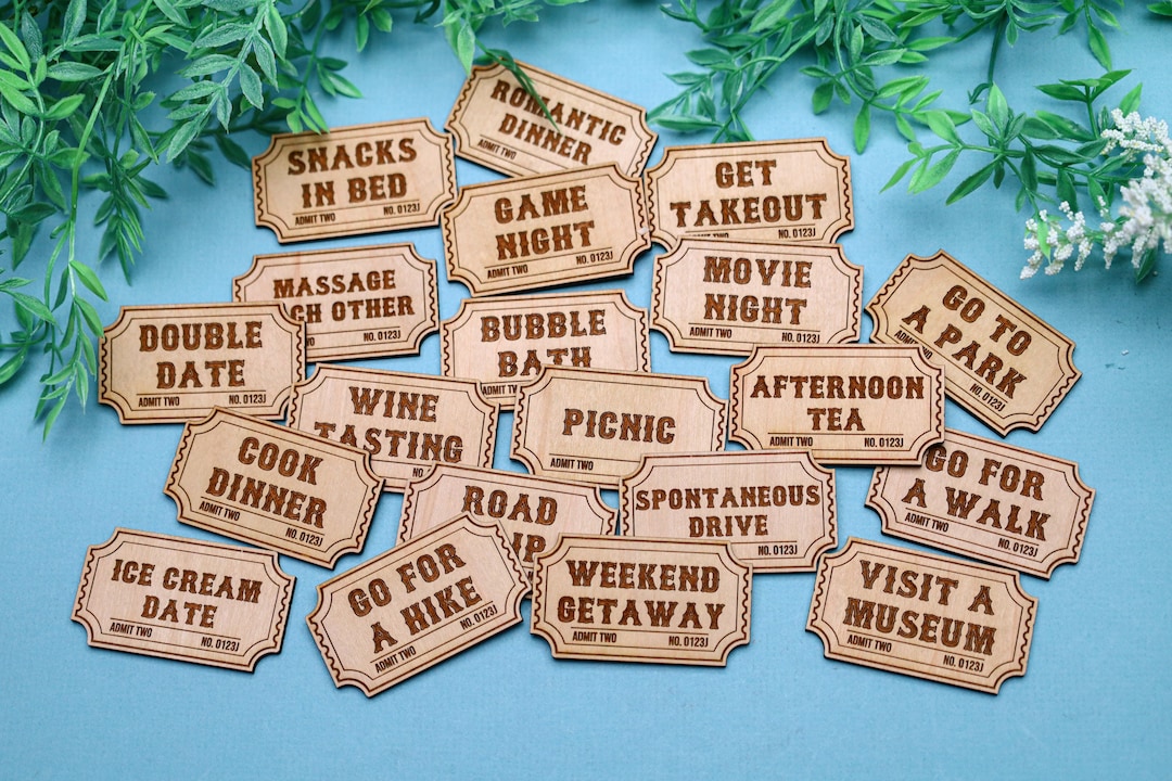 Date Tokens for Couples,activities for Couples,date Night Jar ...