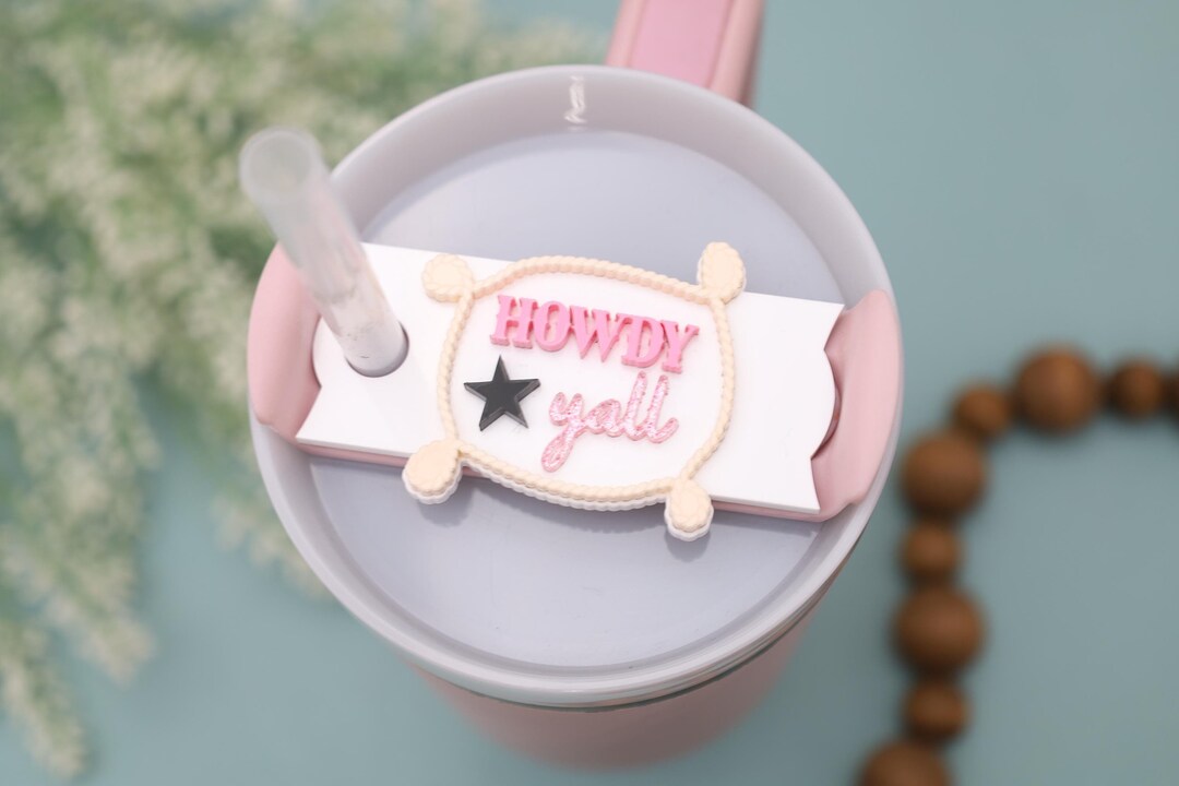 Howdy Tumbler Tag, Tumbler Name Plate, Customized Tumbler Topper ...