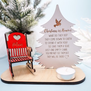Christmas Memorial Gift,save A Chair Holiday Decor,sympathy Gifts,loss ...