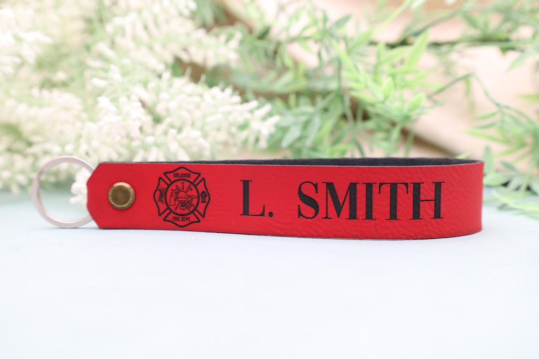 Personalized Firefighter Key Chain, Gift for Firefighters, Fire ...