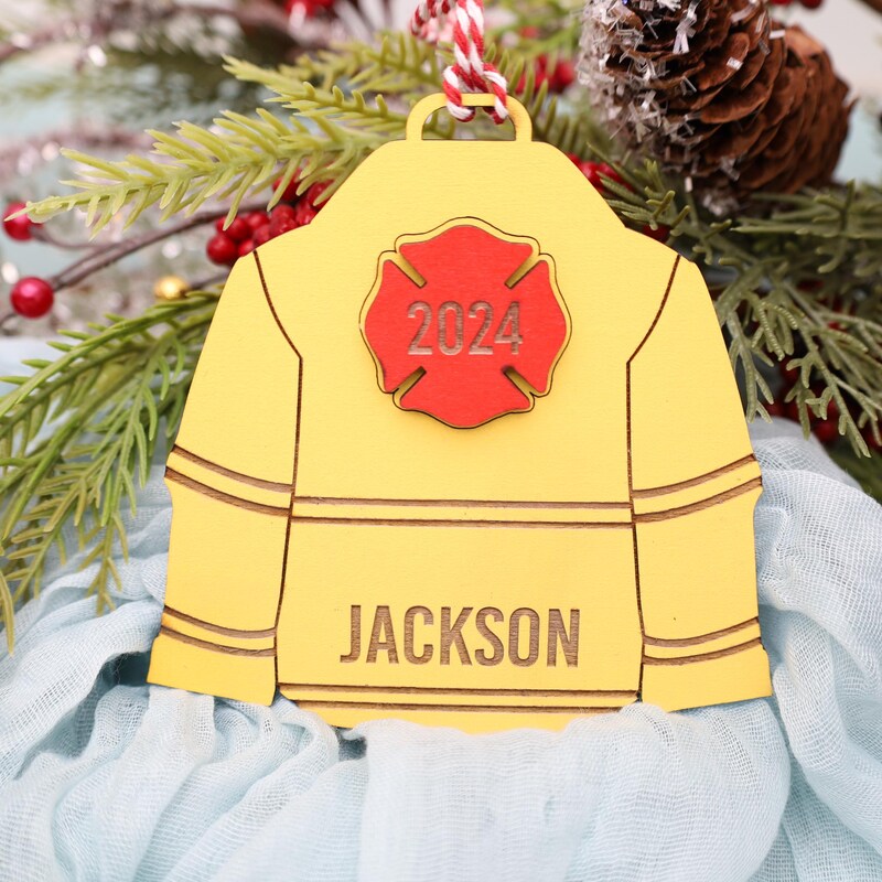 Firefighter Ornament - Etsy
