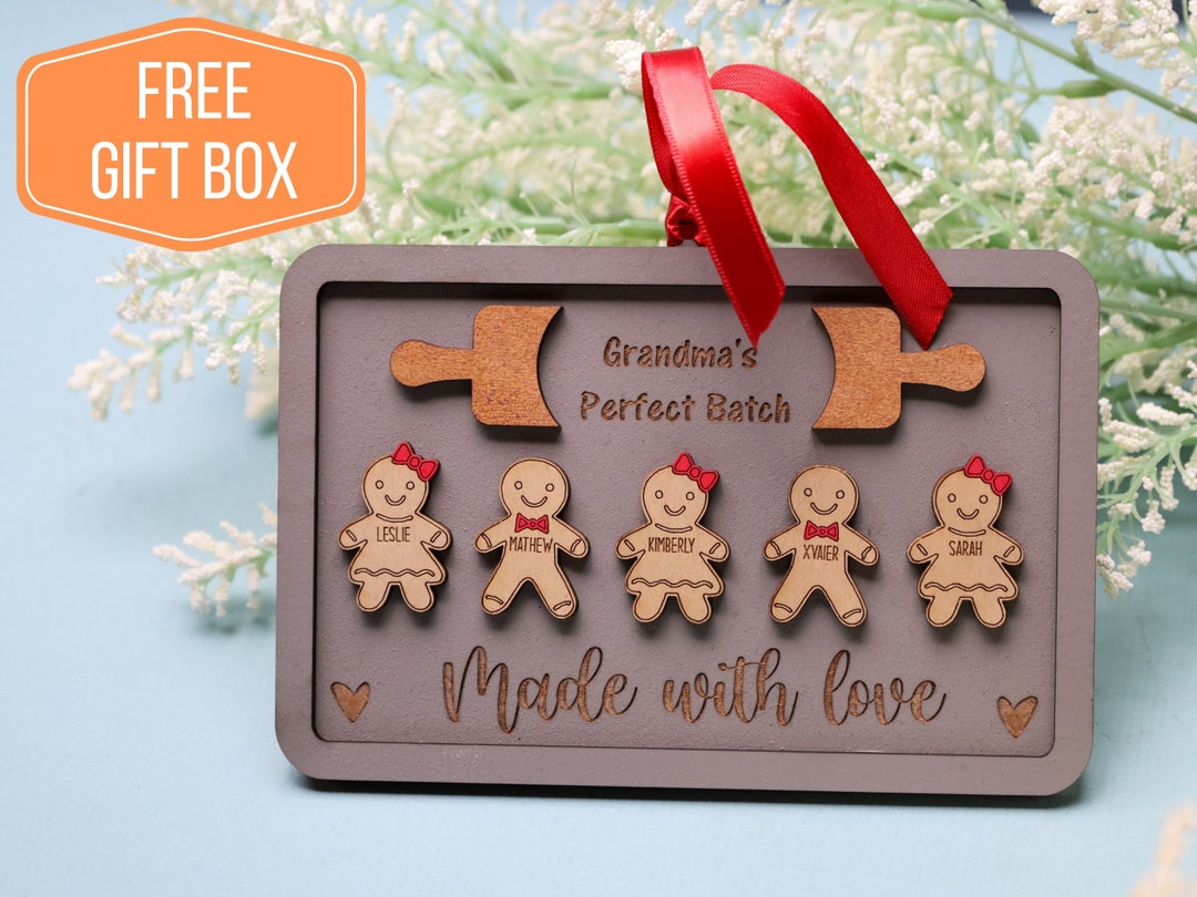 Gingerbread Family Ornament,grandmas Perfect Batch Ornament,gift Ideas ...