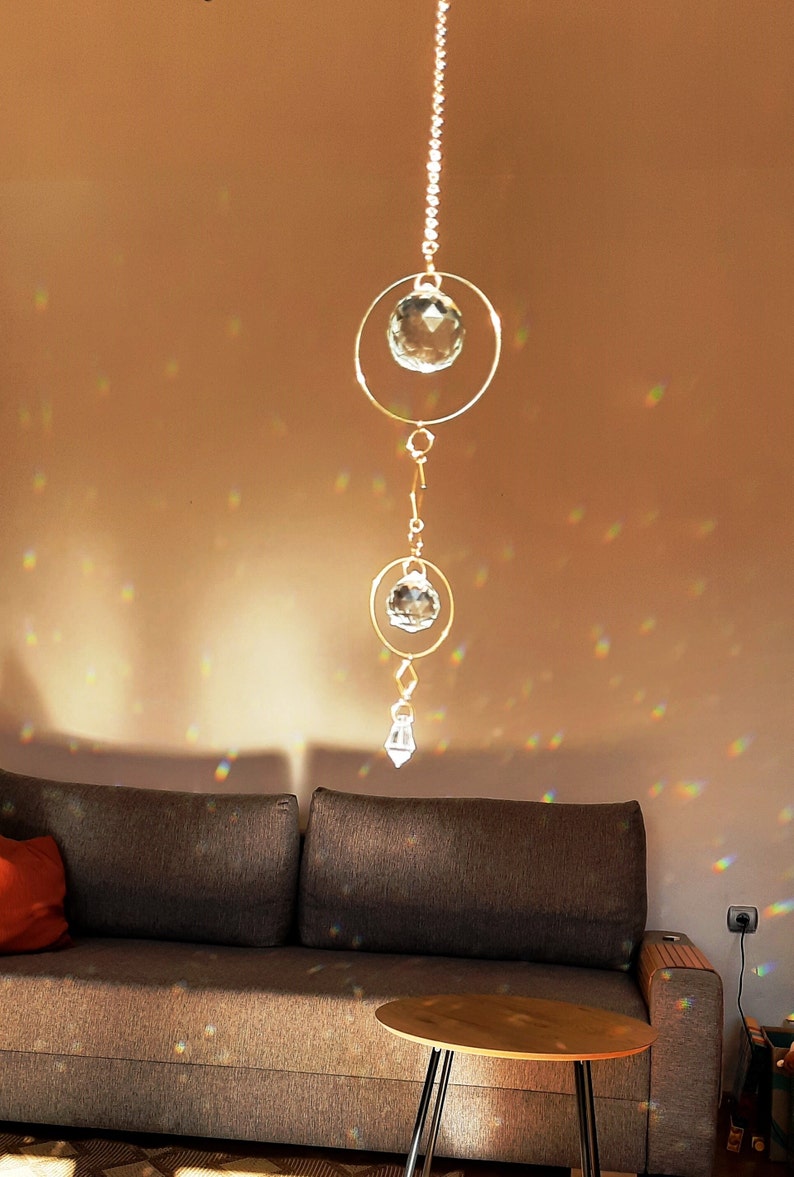 Rainbow Maker Crystal Suncatcher Window Prism Aesthetic Room - Etsy