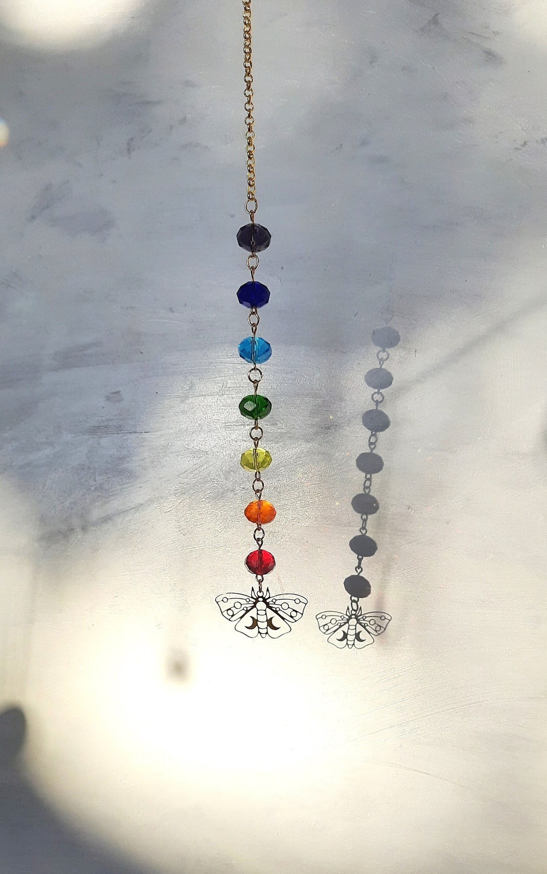 Monarch Butterfly Chakra Crystal Prism Suncatcher Car Charm Self Care ...