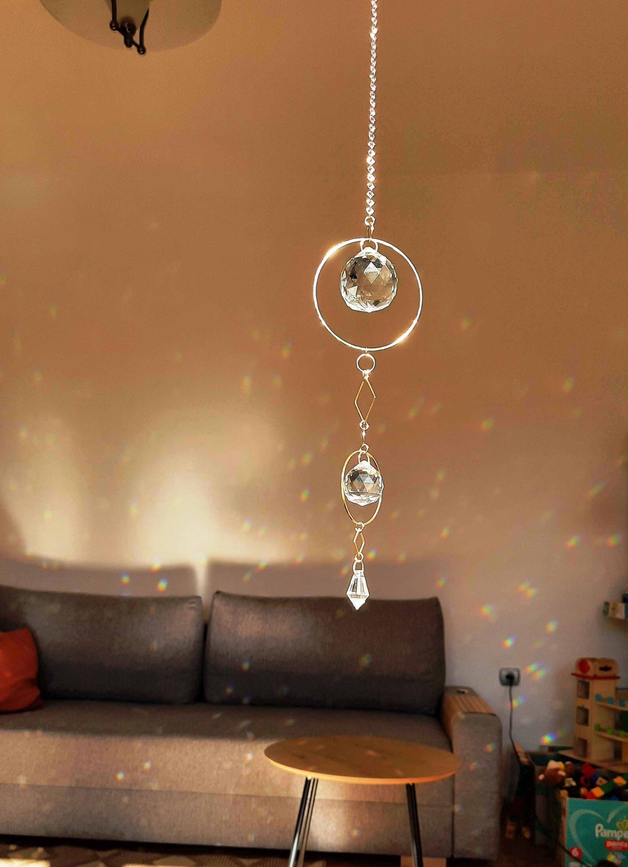 Rainbow Maker Crystal Suncatcher Window Prism Aesthetic Room Decor ...