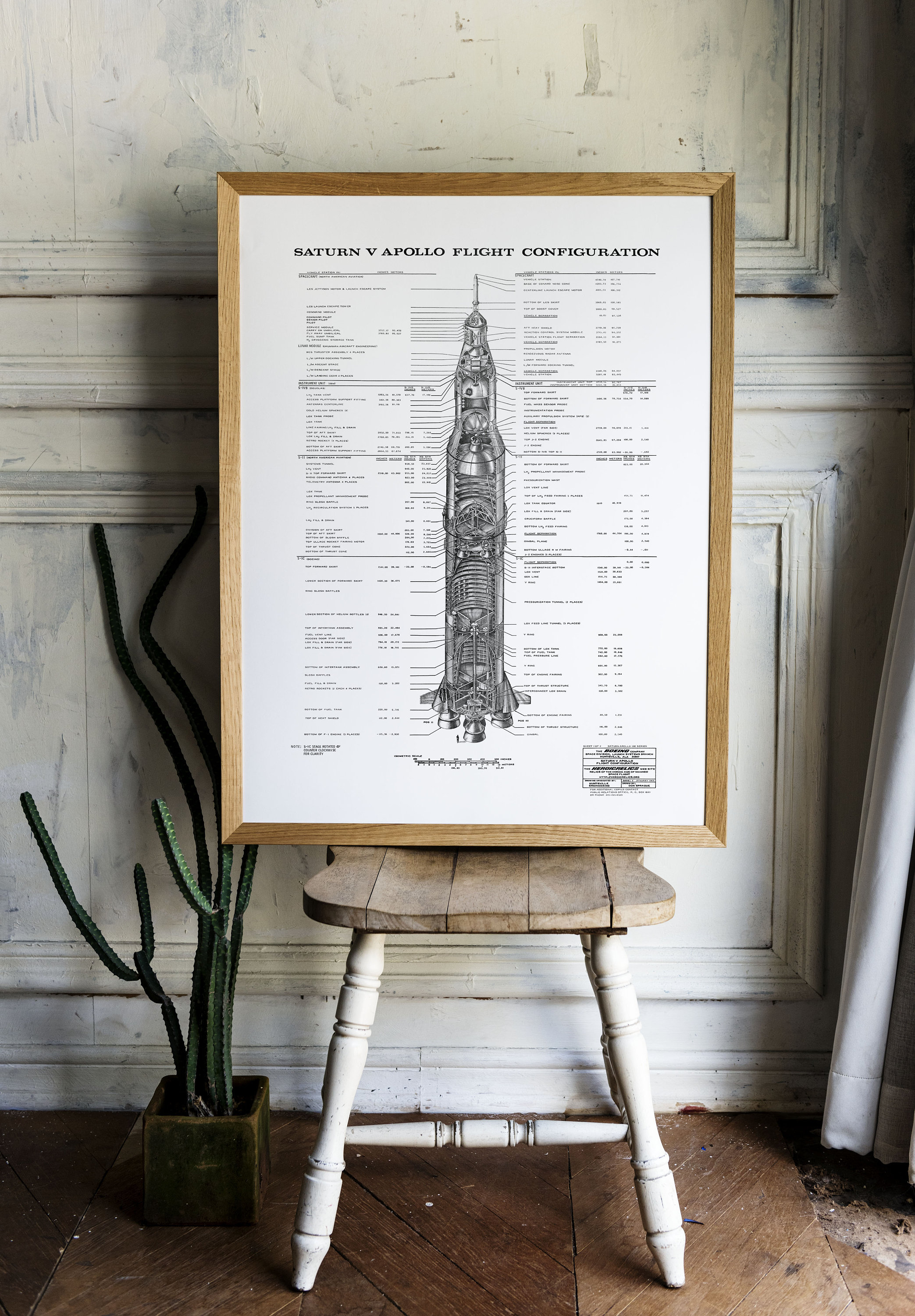 Saturn V Print Saturn Apollo V Poster NASA Poster Rocket | Etsy