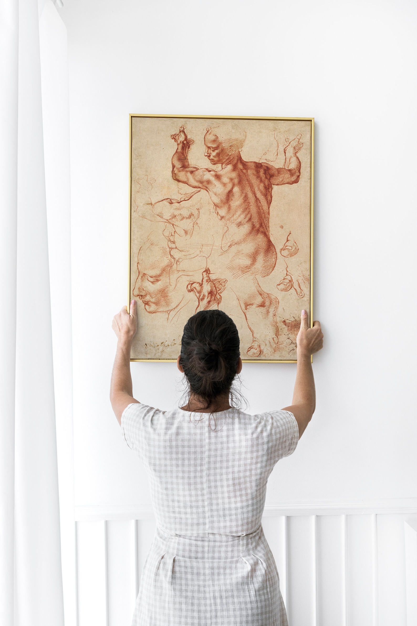 Anatomy Poster, Illustration Poster, Michelangelo Prints, Rennaisance ...