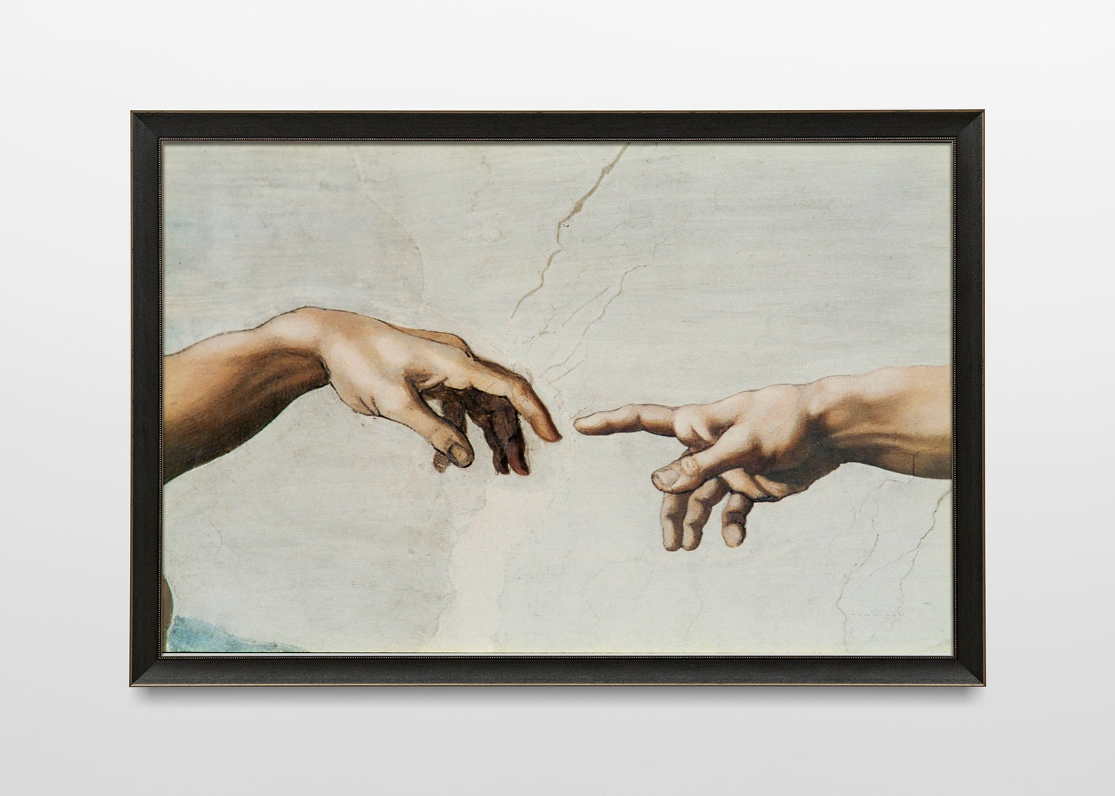 Michelangelo's Creation of Adam Print, Sistine Chapel, Renaissance Art ...