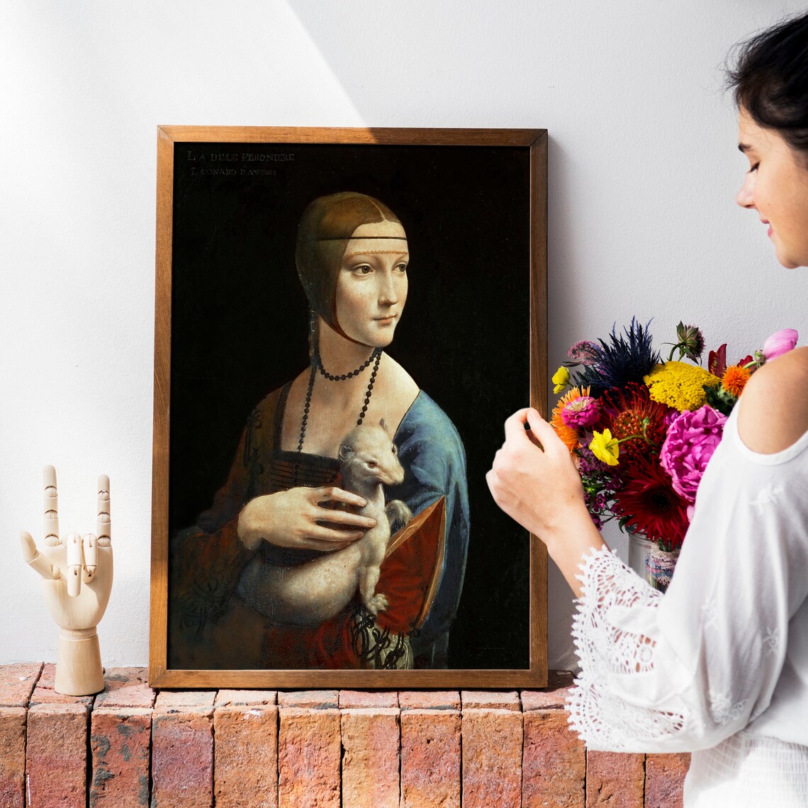 Da Vinci Lady With Ermine Print, Renaissance Artwork - Etsy