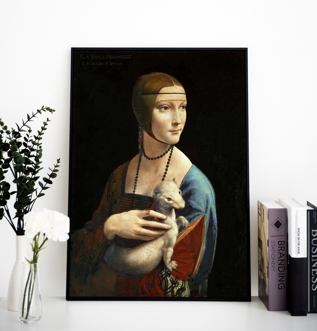 Da Vinci Lady With Ermine Print, Renaissance Artwork - Etsy