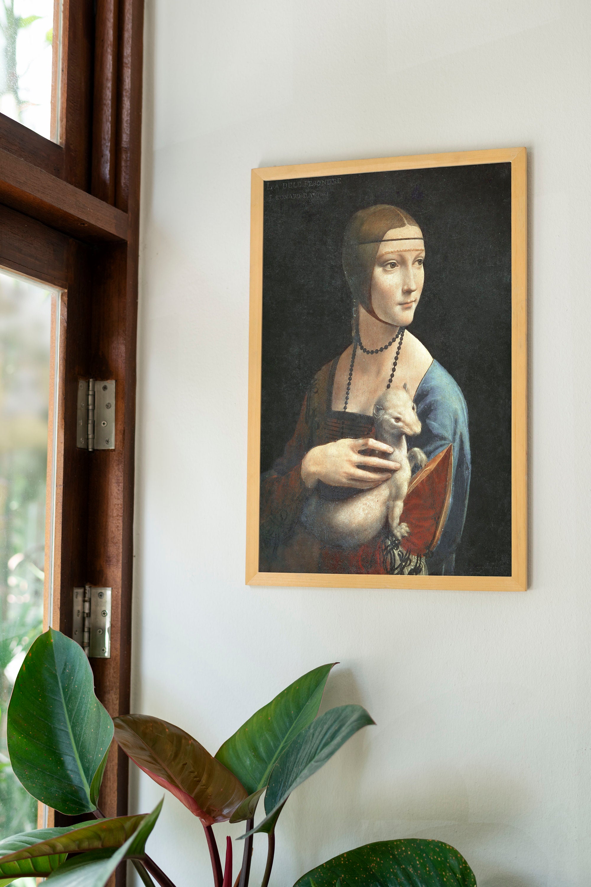 Da Vinci Lady With Ermine Print, Renaissance Artwork - Etsy