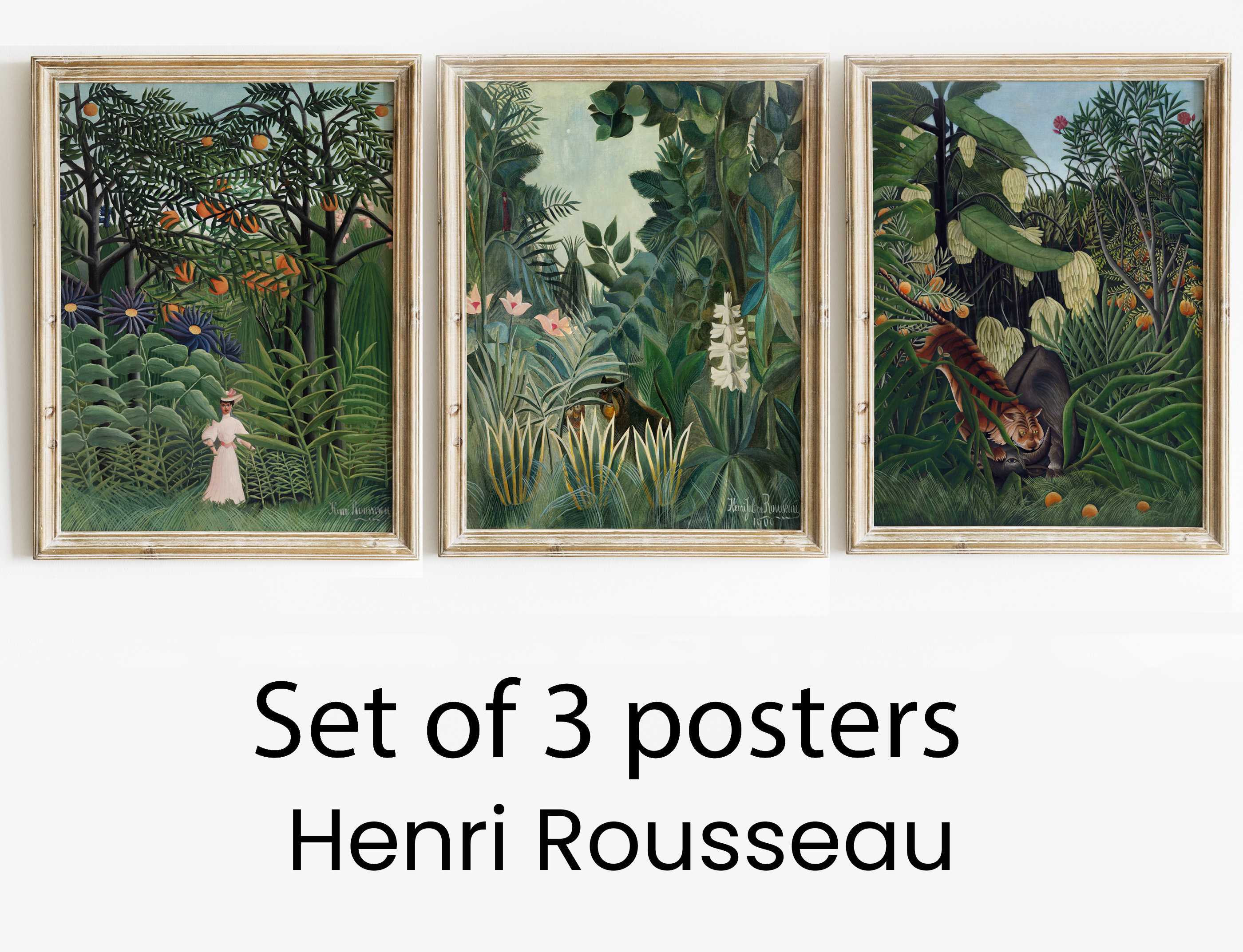 Henri Rousseau Jungle Paintings For Kids