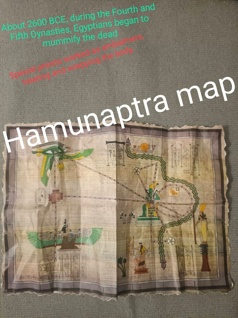 The Map of Hamunaptra/the Mummy Map Large HQ Ancient Very Rare Map of ...
