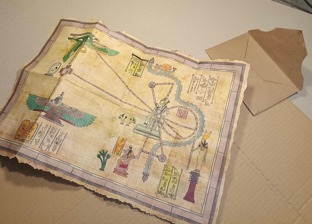 The Mummy Map Large, the Map of Hamunaptra, Ancient Very Rare Map of ...