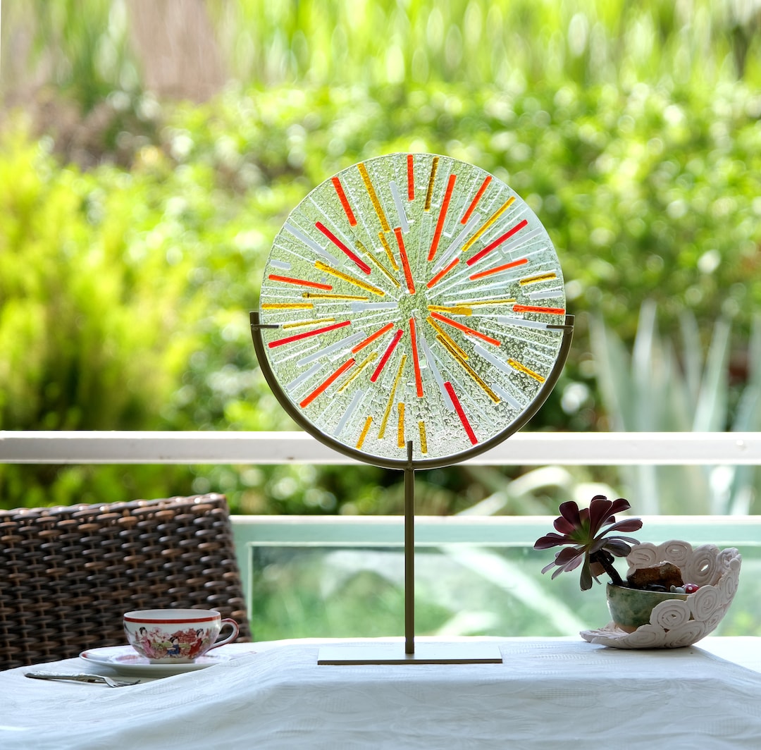 Handcraft Fusion Art, Suncatcher, Fusion Glass, Contemporary Art, Gift ...