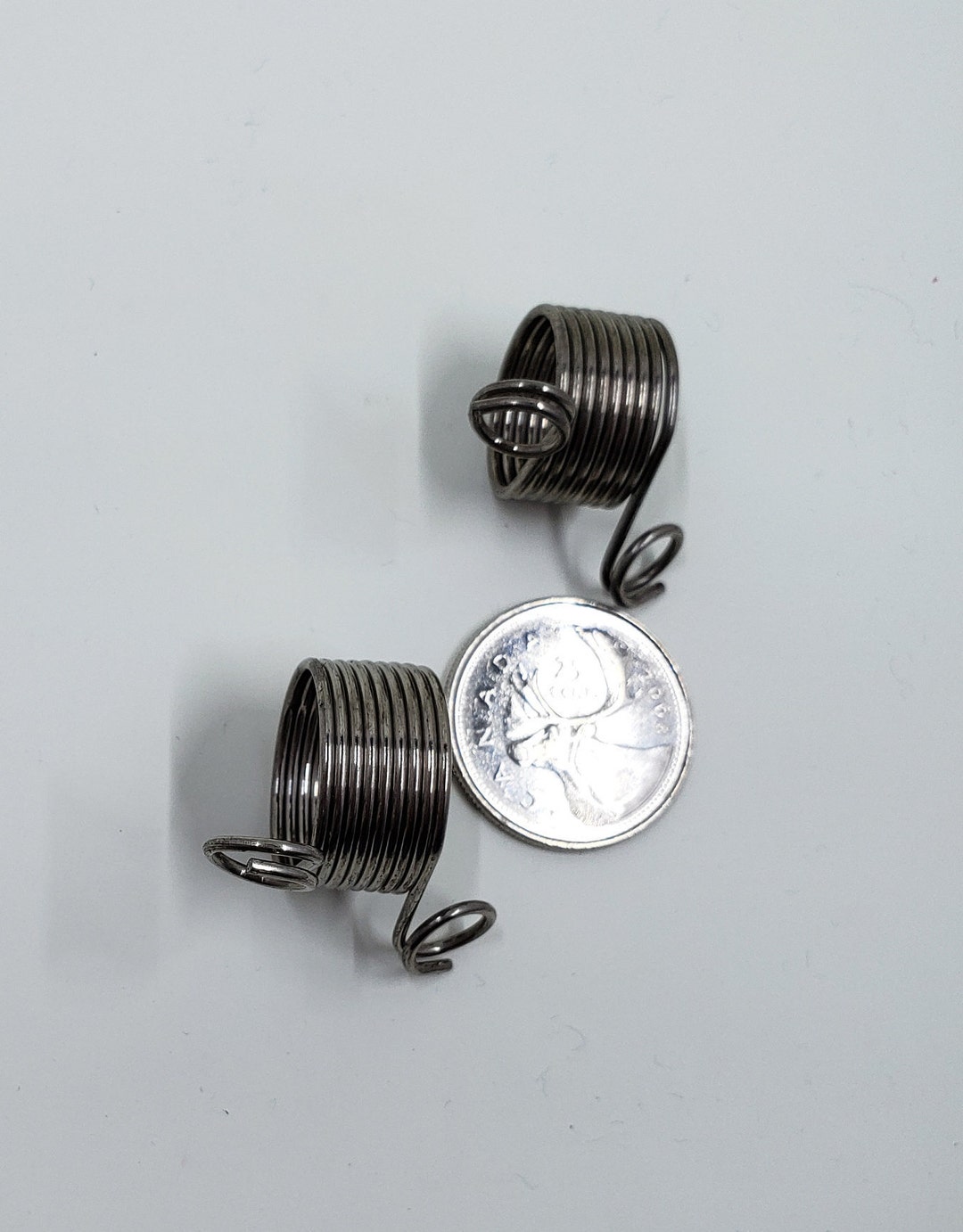 2 Size Knitting Tool Stainless Steel Finger Yarn Tractor & Yarn Guide ...