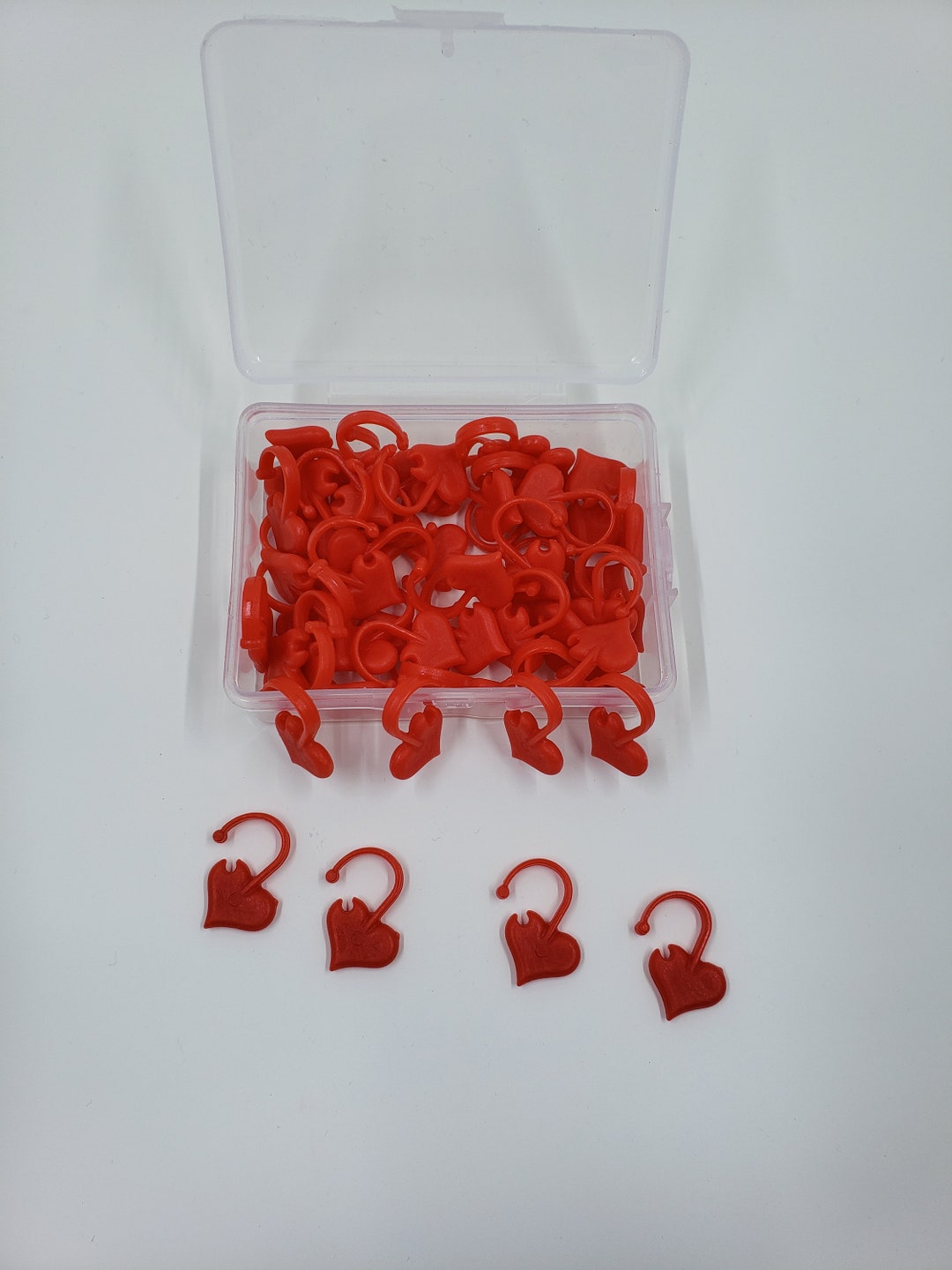 Heart Shape Stitch Marker - Etsy