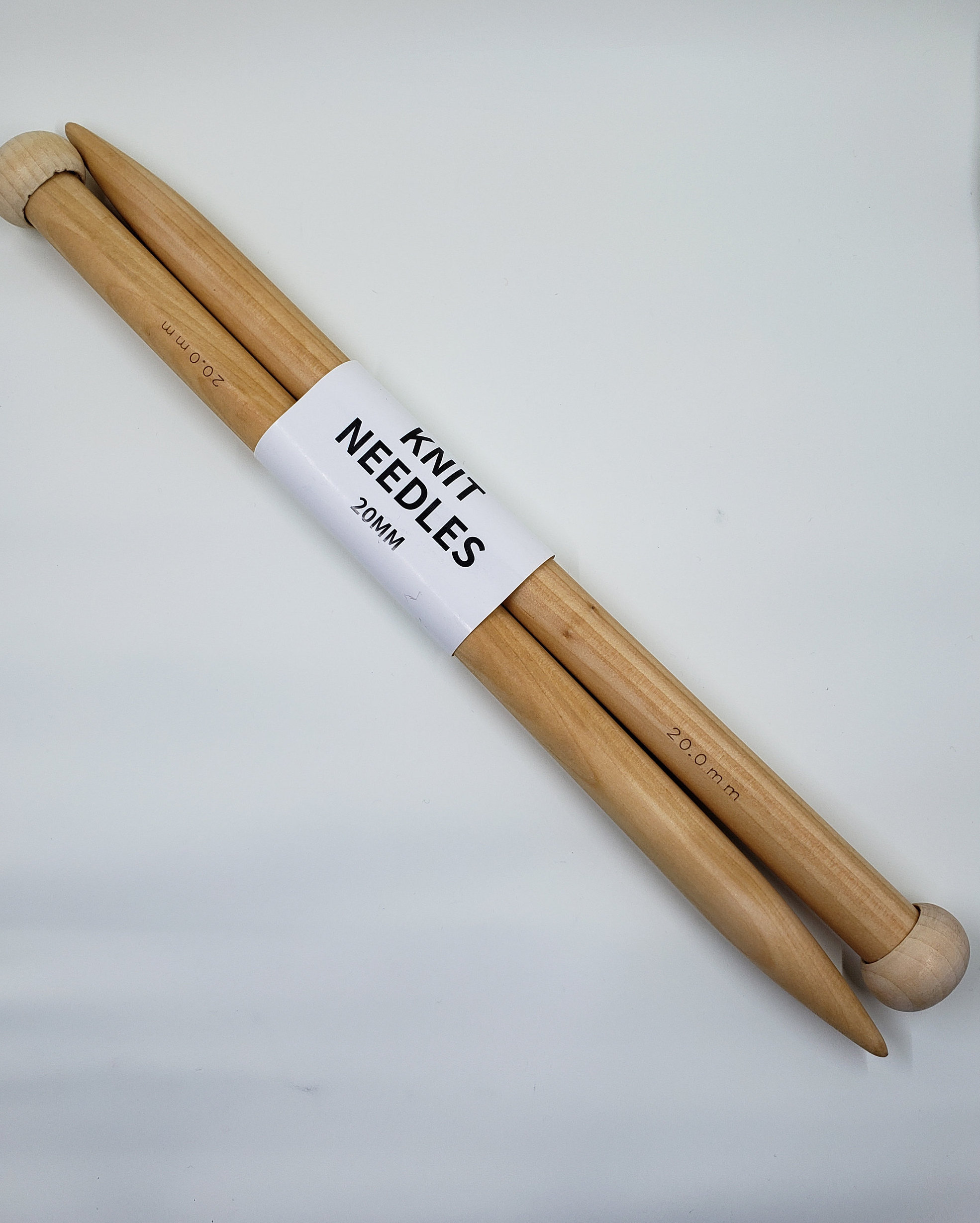 Jumbo Straight Wooden Knitting Needles 25 & 20mm | Etsy