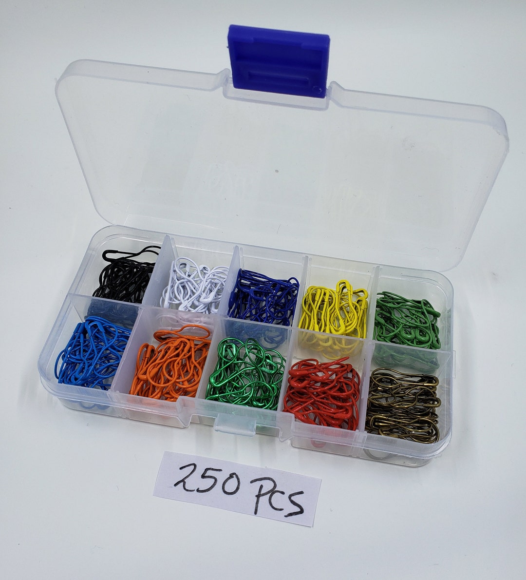 Metal Bulb Safety Pins Stitch Markers With Storage Box - Etsy