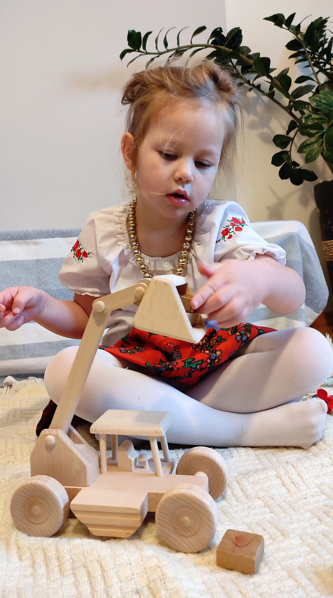 Digger Wooden Toys Excavator Truck Handmade Eco Natural Gift | Etsy