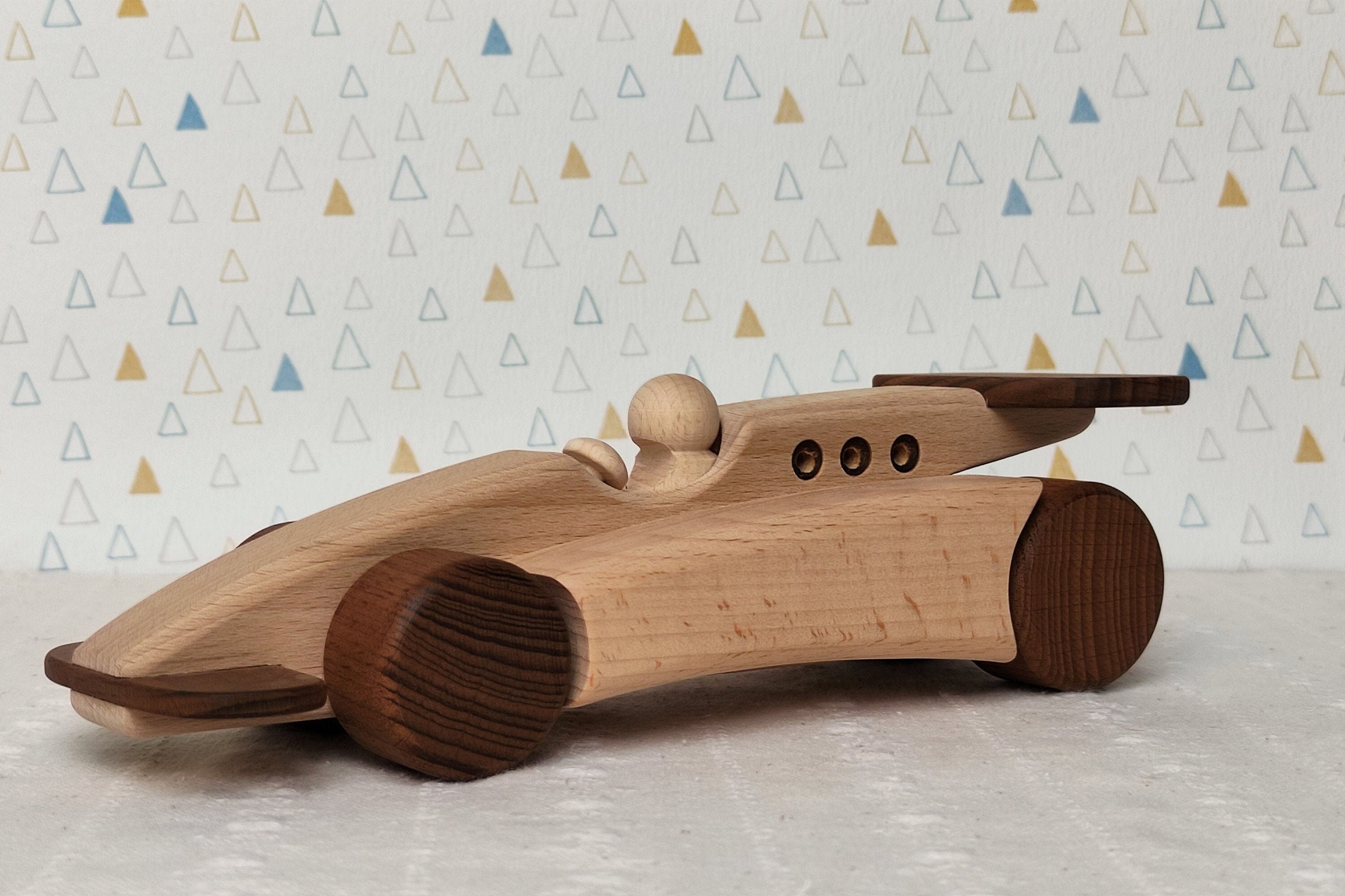 Formula 1 Wooden Toys Handmade Speed Car 100% Eco & Natural | Etsy