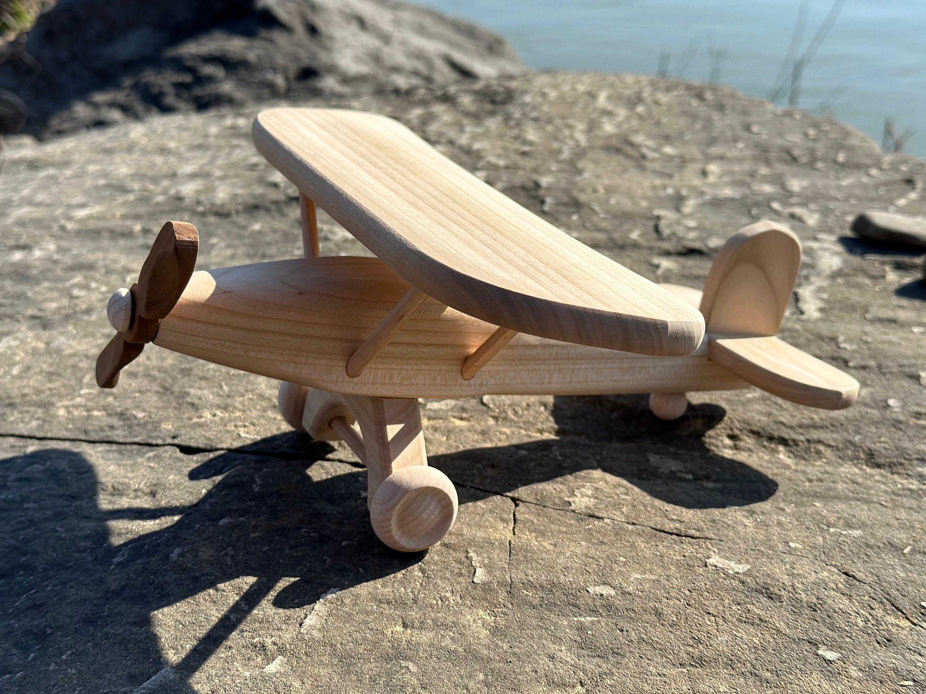Plane Wooden Toys Natural Eco Ariplane Handmade Gift for Kids - Etsy