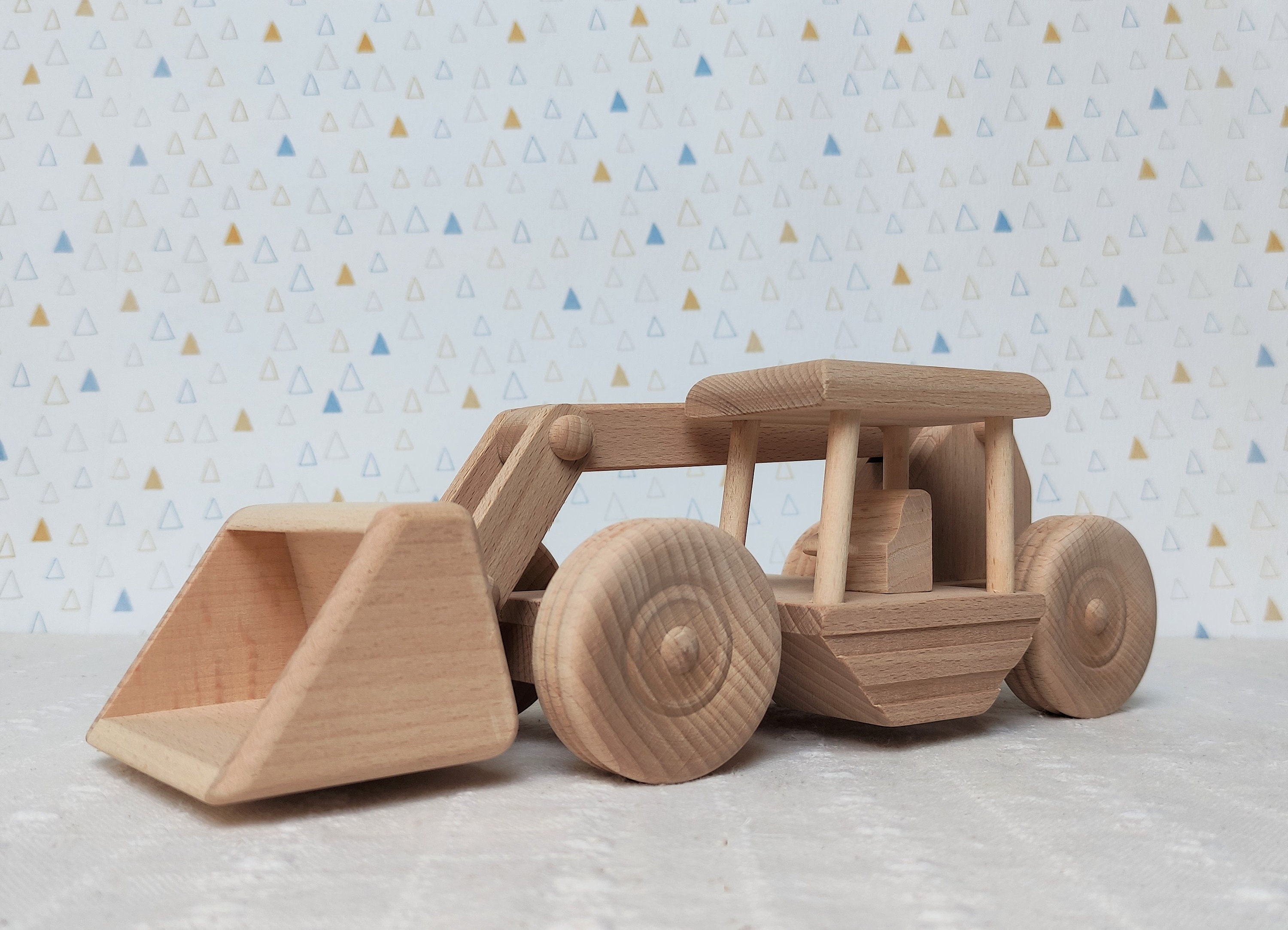 Digger Wooden Toys Excavator Truck Handmade Eco Natural Gift | Etsy