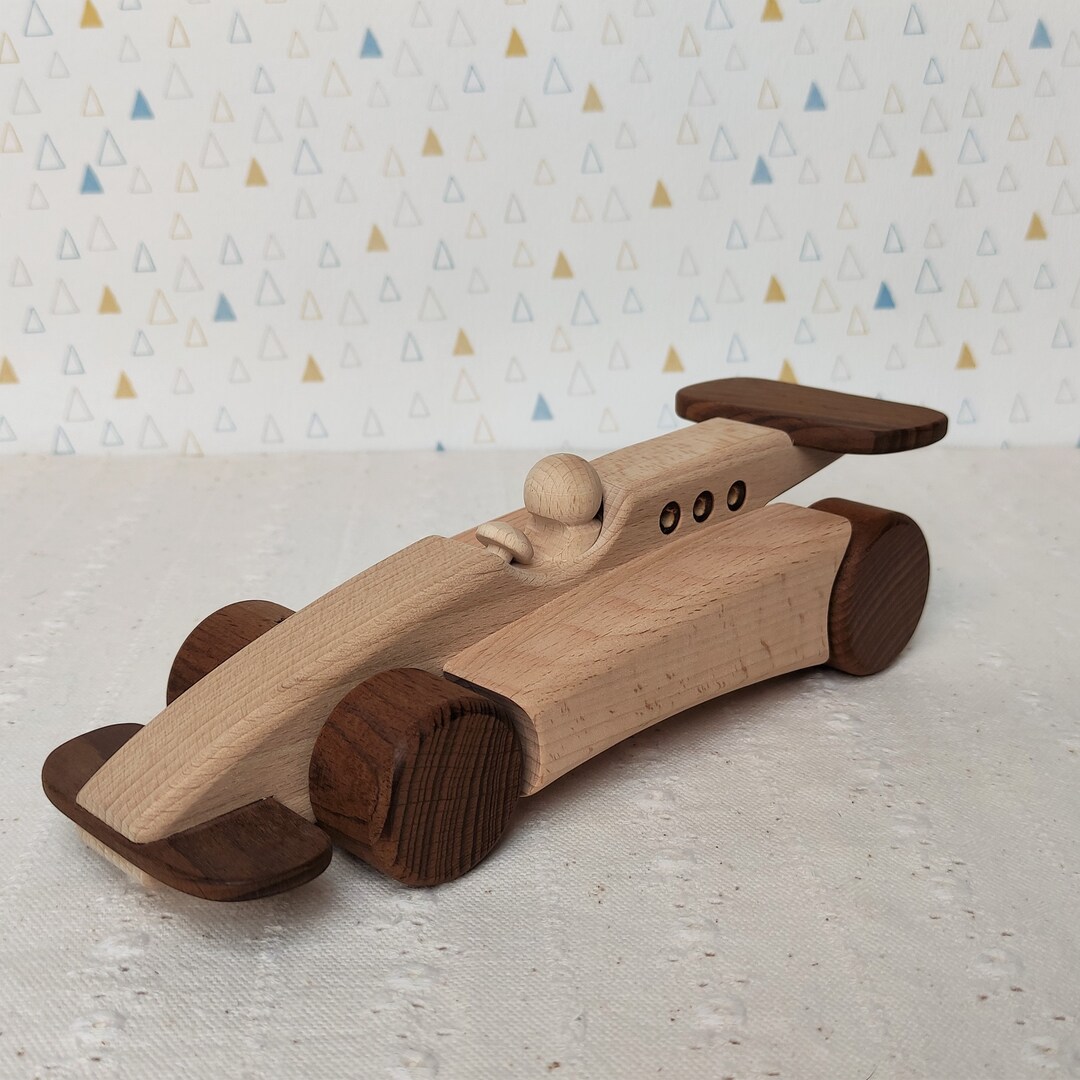 Formula 1 Wooden Toys Handmade Speed Car 100% Eco & Natural - Etsy