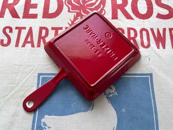 Prizer Ware Enameled Cast Iron Square Skillet - Etsy