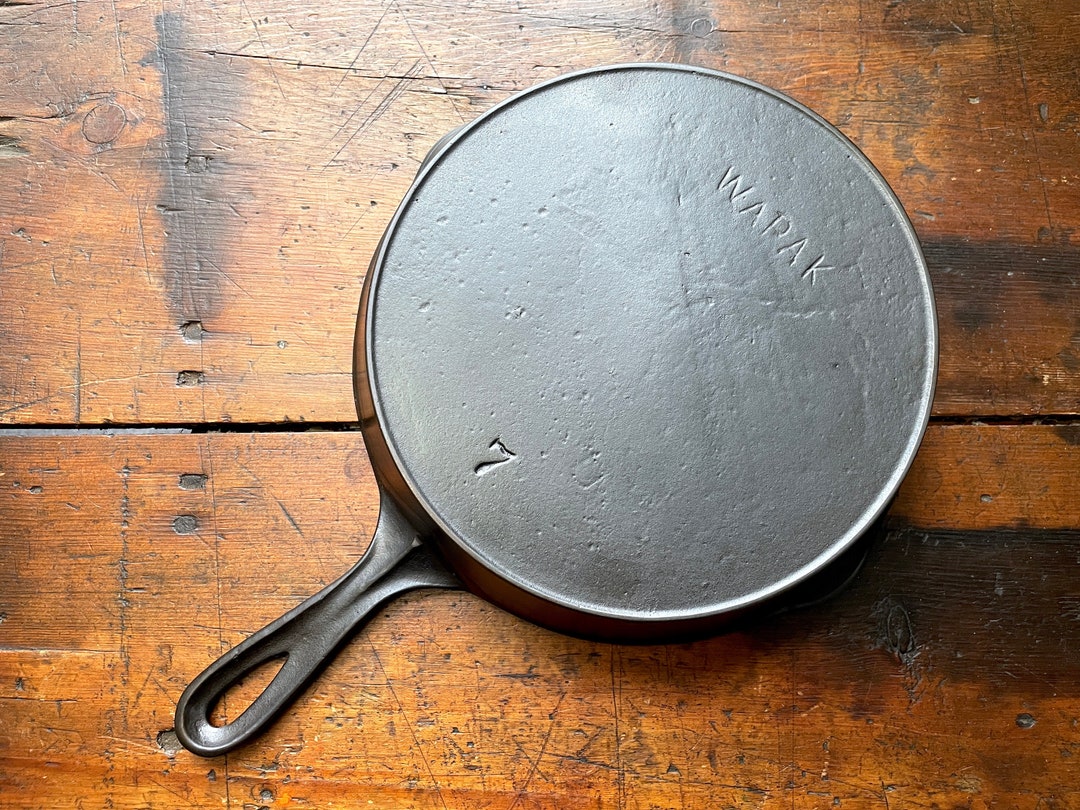 Wapak 7 Cast Iron Skillet W/griswold Ghost - Etsy