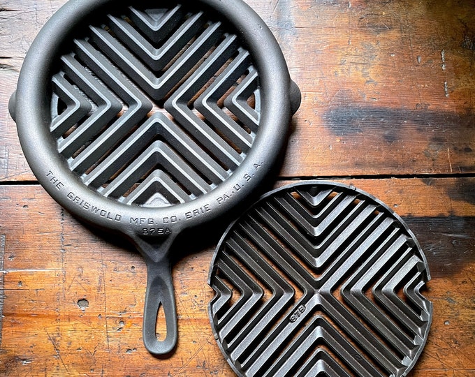 Griswold Cast Iron Double Broiler - Rare, Complete Set - Etsy
