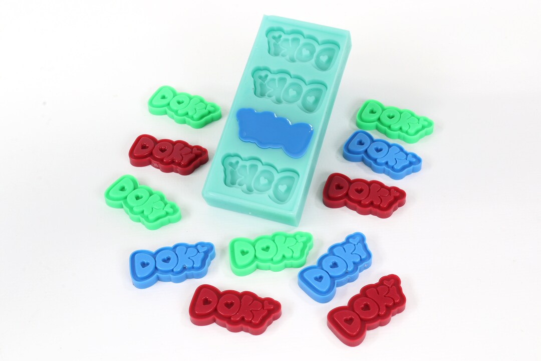 Doki Word Mold, Doki Logo Mold, Japanese Doki Decorations & Jewelry ...