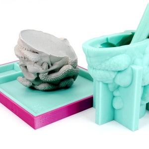 Human Skull Mold With Snakes- Occult Mold, Goth Crafts, Skull Candle ...