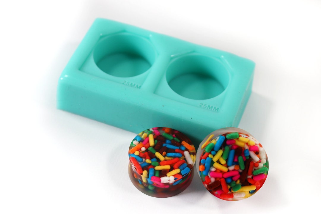 25mm Double Flare Gauge Mold for Resin Casting - Decoden DIY Molds for ...