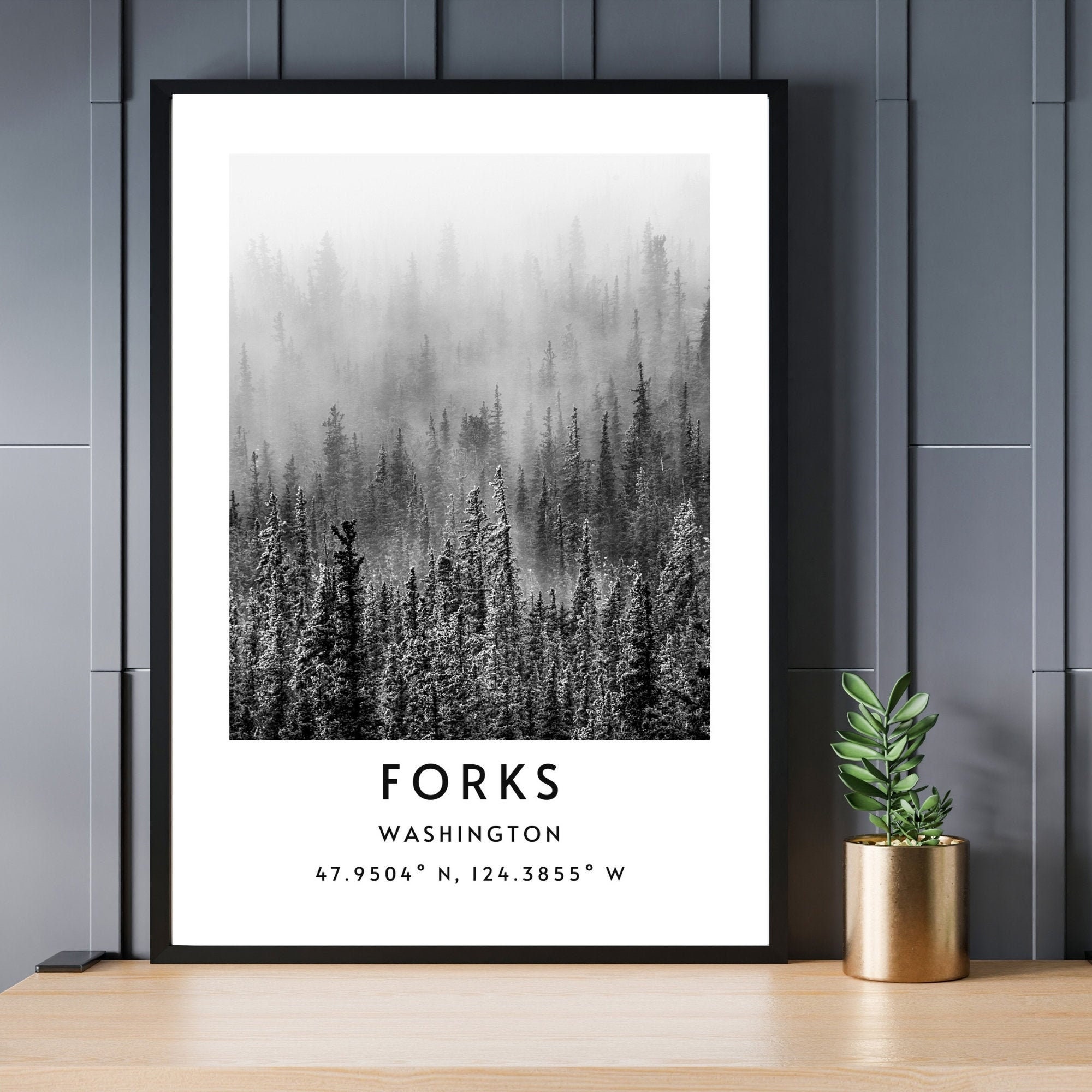 Forks Twilight Poster Instant Download , Printable Forks Washington ...
