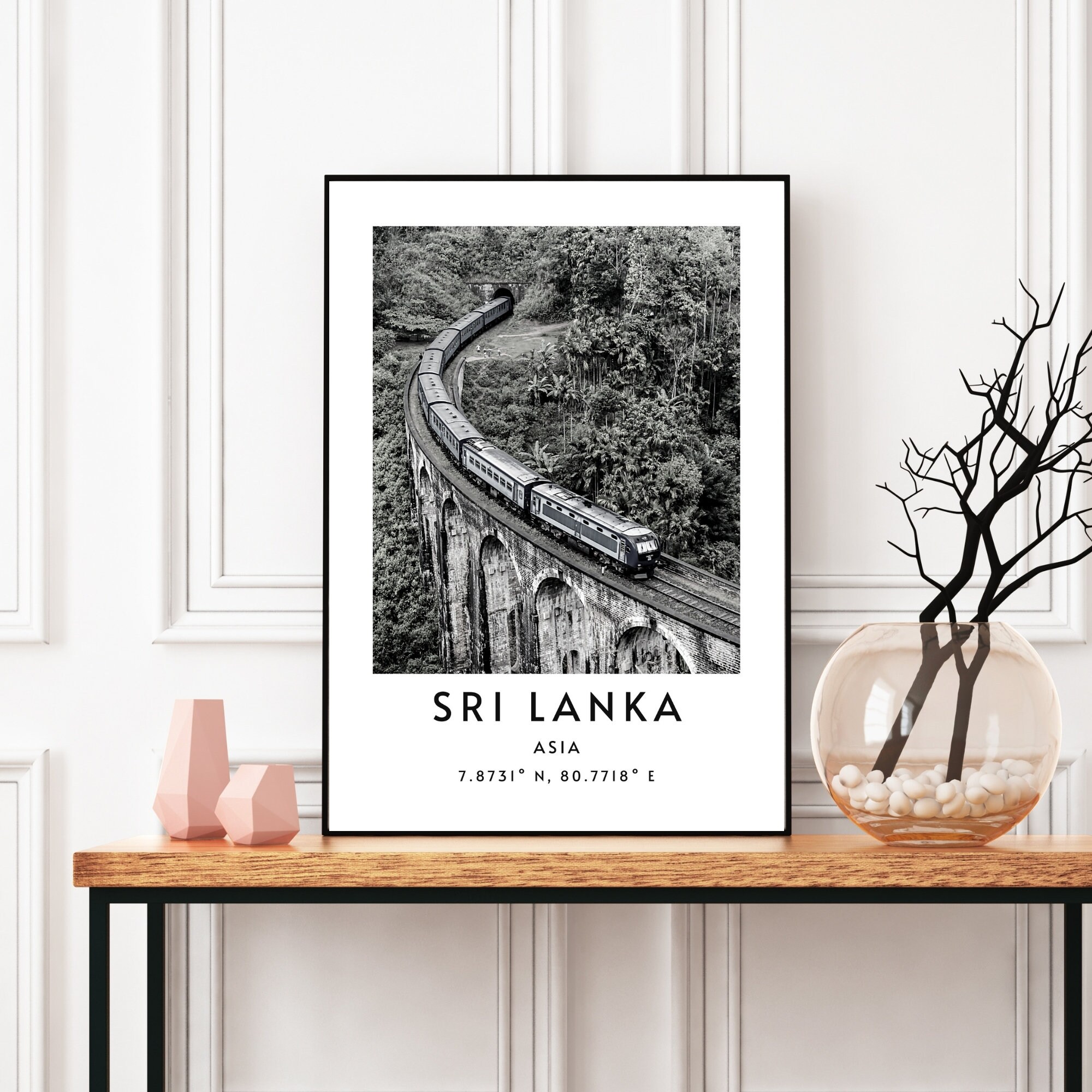 Sri Lanka Wall Art, Minimalist Printable Wall Art, Sri Lanka Print, Sri ...