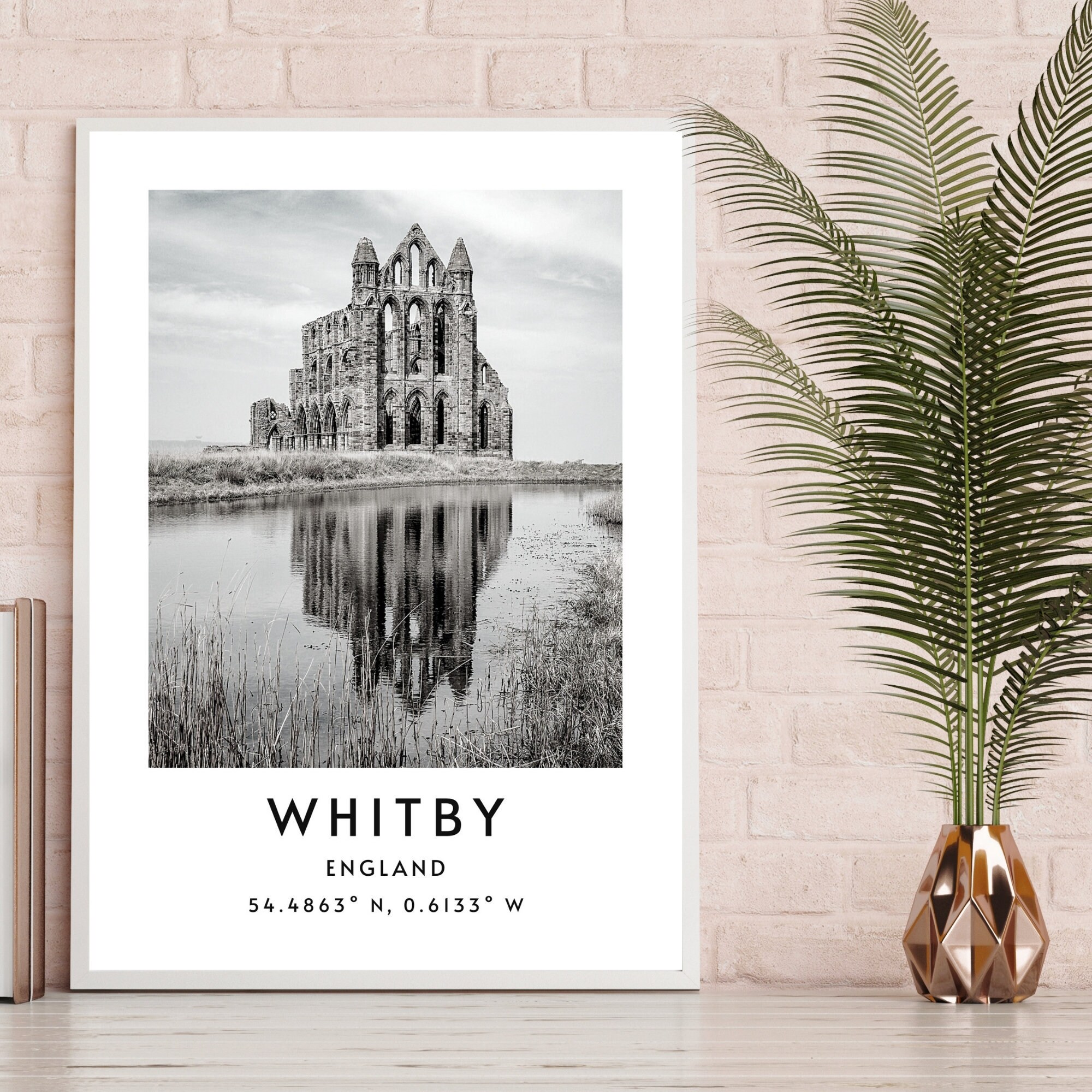 Whitby Abbey Wall Art, Instant Download Minimalist Wall Art, Whitby ...