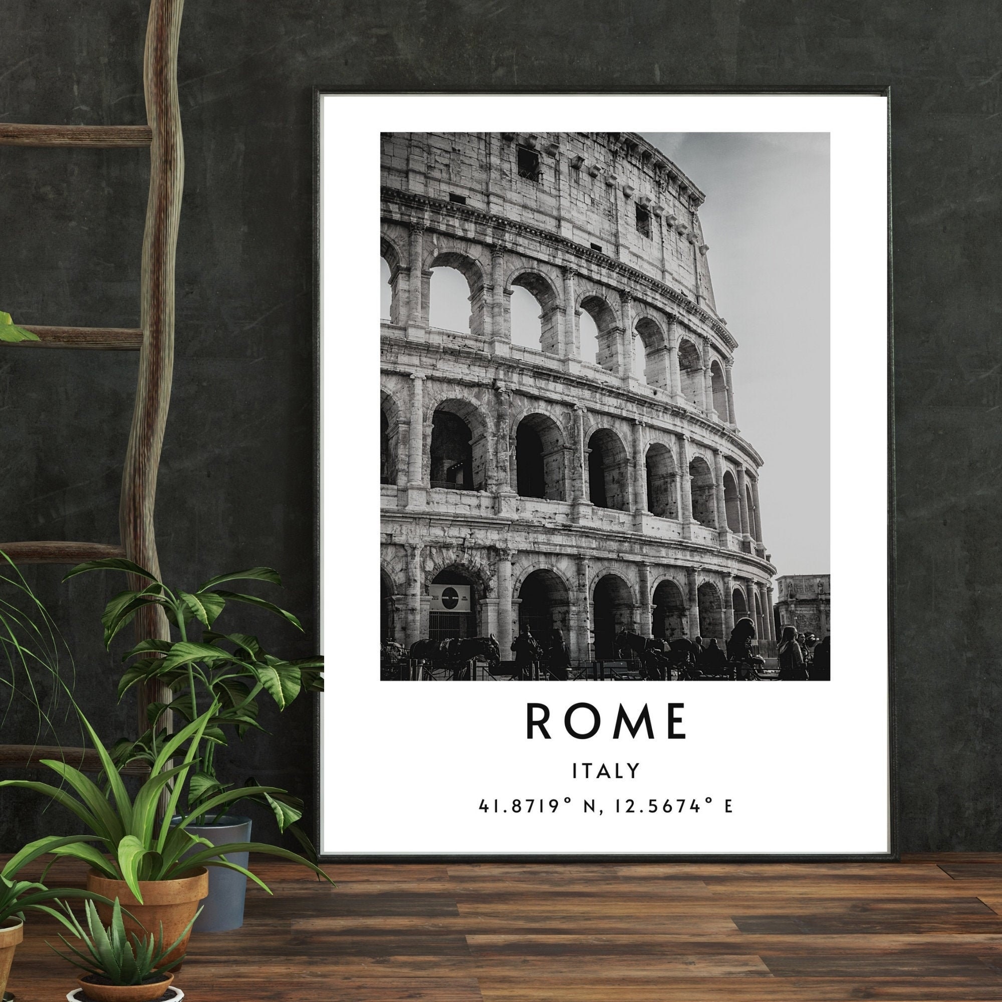 Rom Print Art, sofortiger Download Rom Poster, minimalistische ...