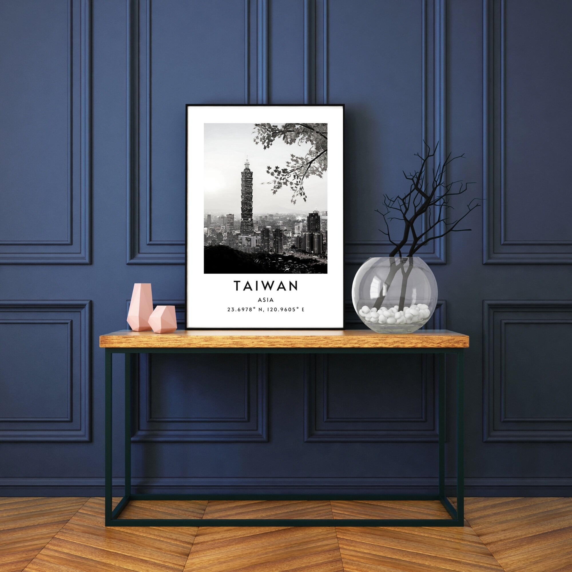 Taiwan Wall Art, Minimalist Printable Wall Art, Taiwan Print, Taiwan ...