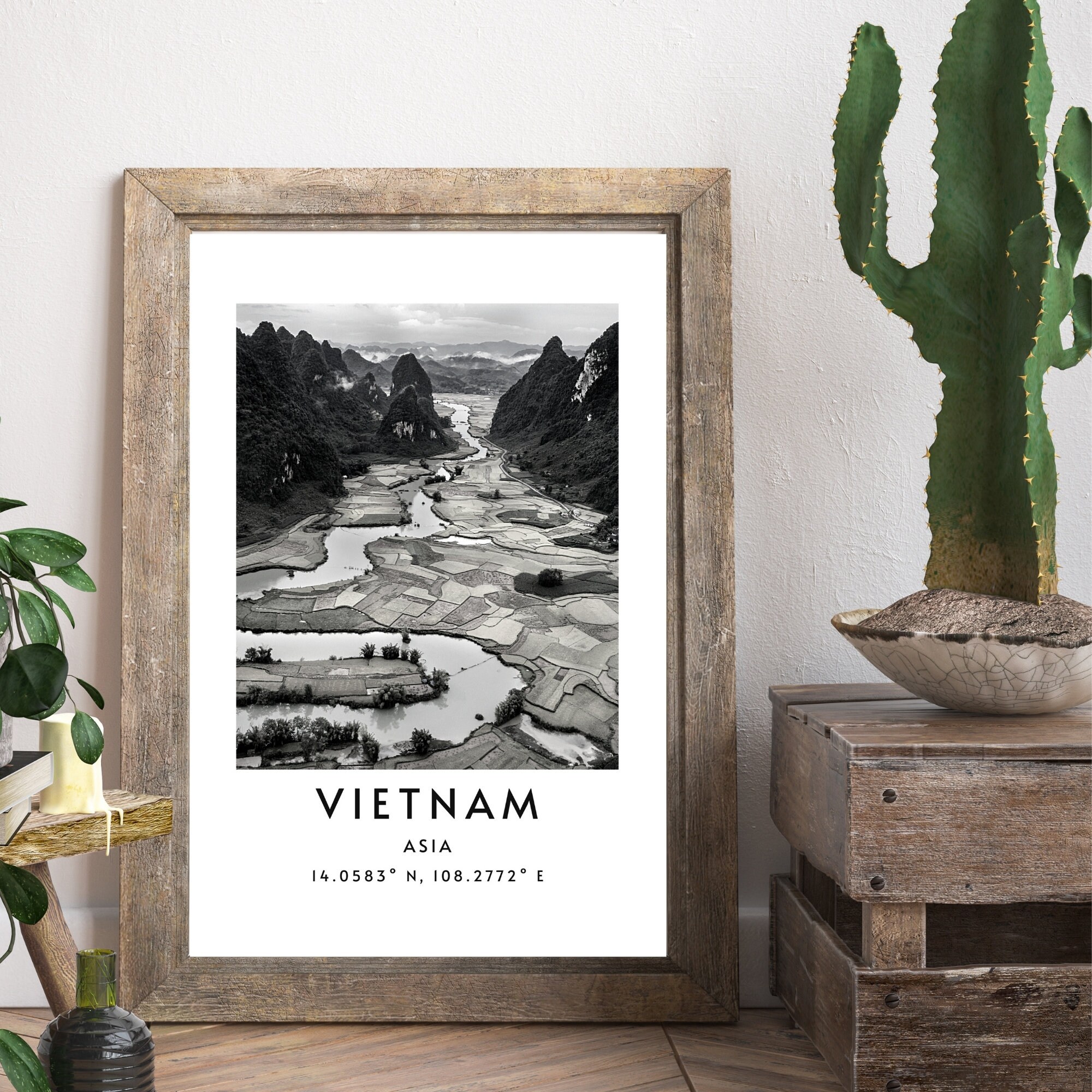 Vietnam Wall Art, Minimalist Printable Wall Art, Vietnam Print, Vietnam ...