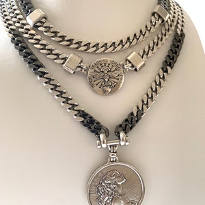 Statement Necklace , Coin Collar, Medallion Necklace, Chunky Choker ...