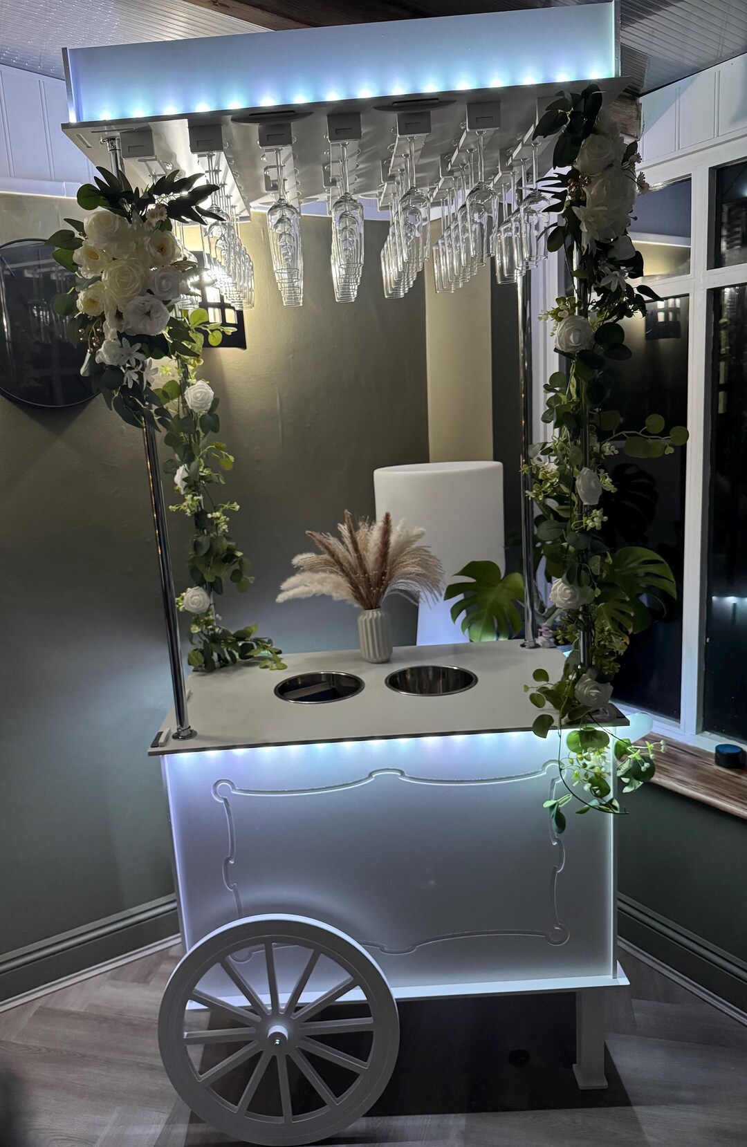 Luxury LED Drinks Cart Hire – Prosecco Cart • 42 Flutes Included ...