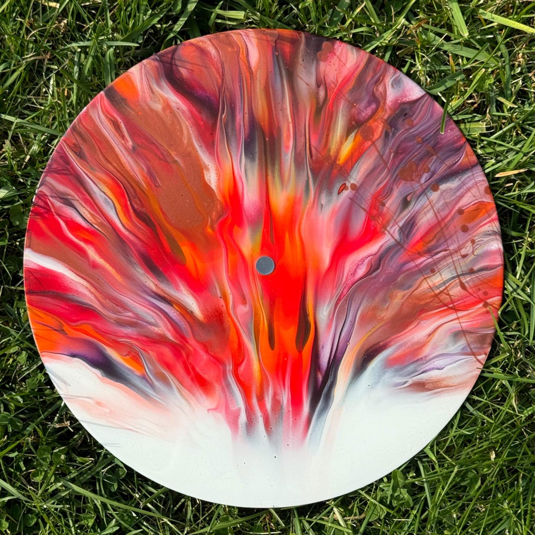 Vinyl Record Art - Abstract Painting - Etsy