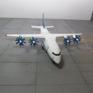 Antonov An-70 in 1200 Scale. Detailed Model, in Home Antonov Livery ...