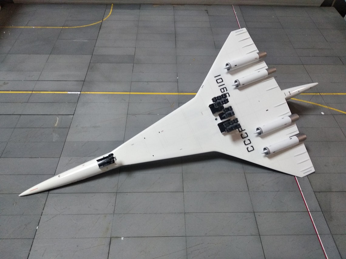 The Supersonic Aircraft Tupolev Tu-244 in 1-200 Scale. Model | Etsy