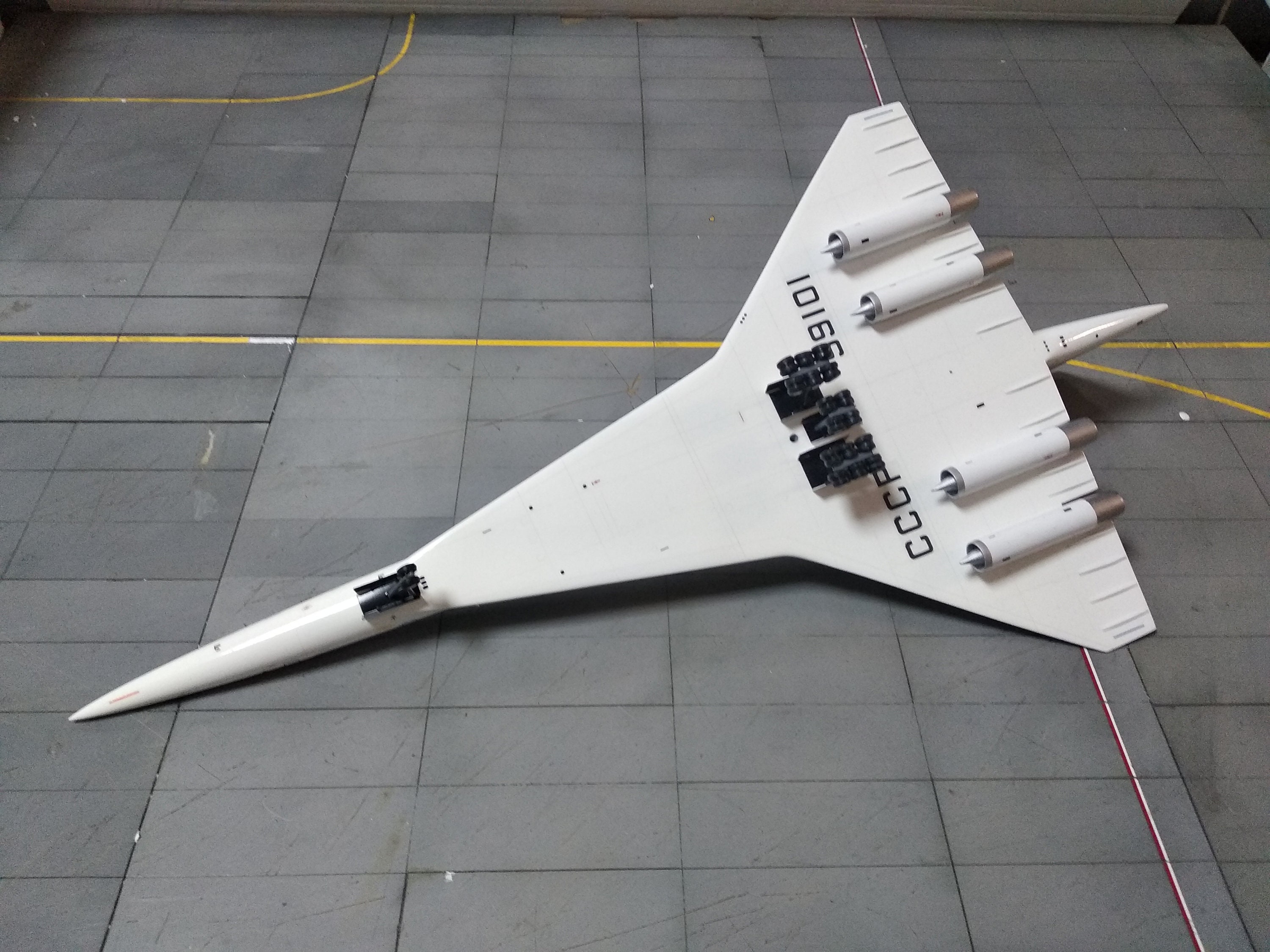 The Supersonic Aircraft Tupolev Tu-244 in 1-200 Scale. Model - Etsy UK