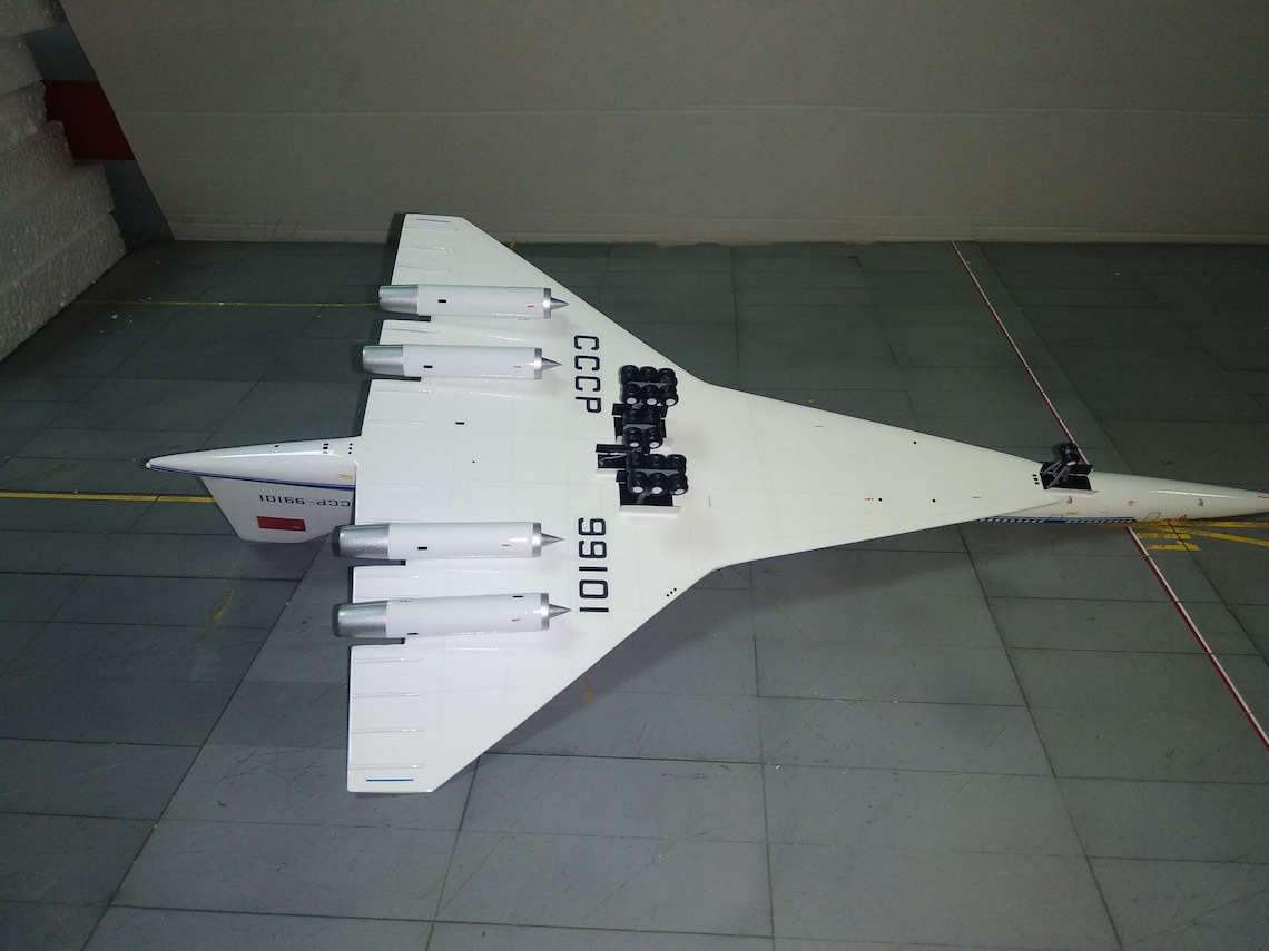 The Supersonic Aircraft Tupolev Tu-244 in 1-200 Scale. Model - Etsy