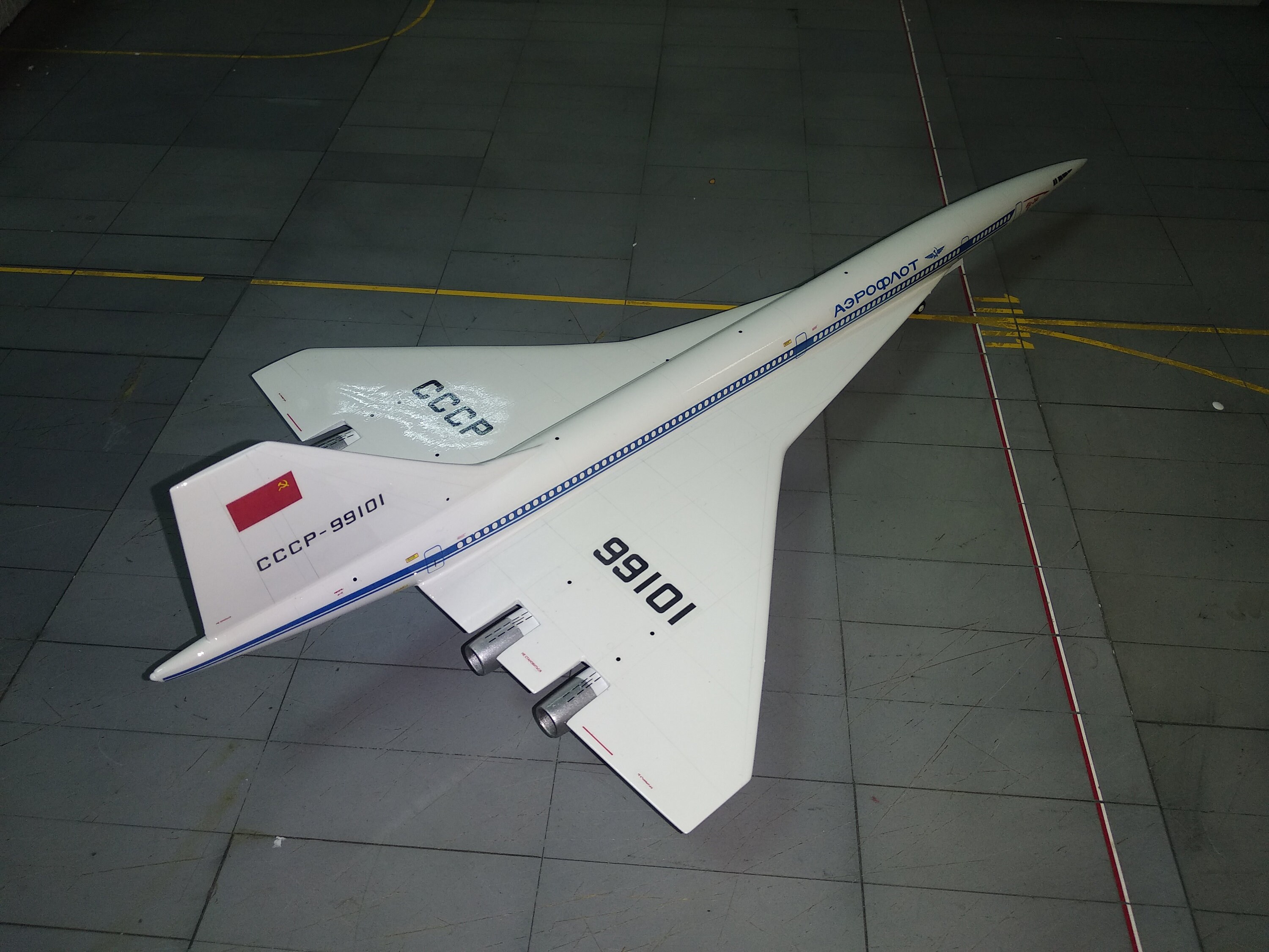 The Supersonic Aircraft Tupolev Tu-244 in 1-200 Scale. Model - Etsy UK